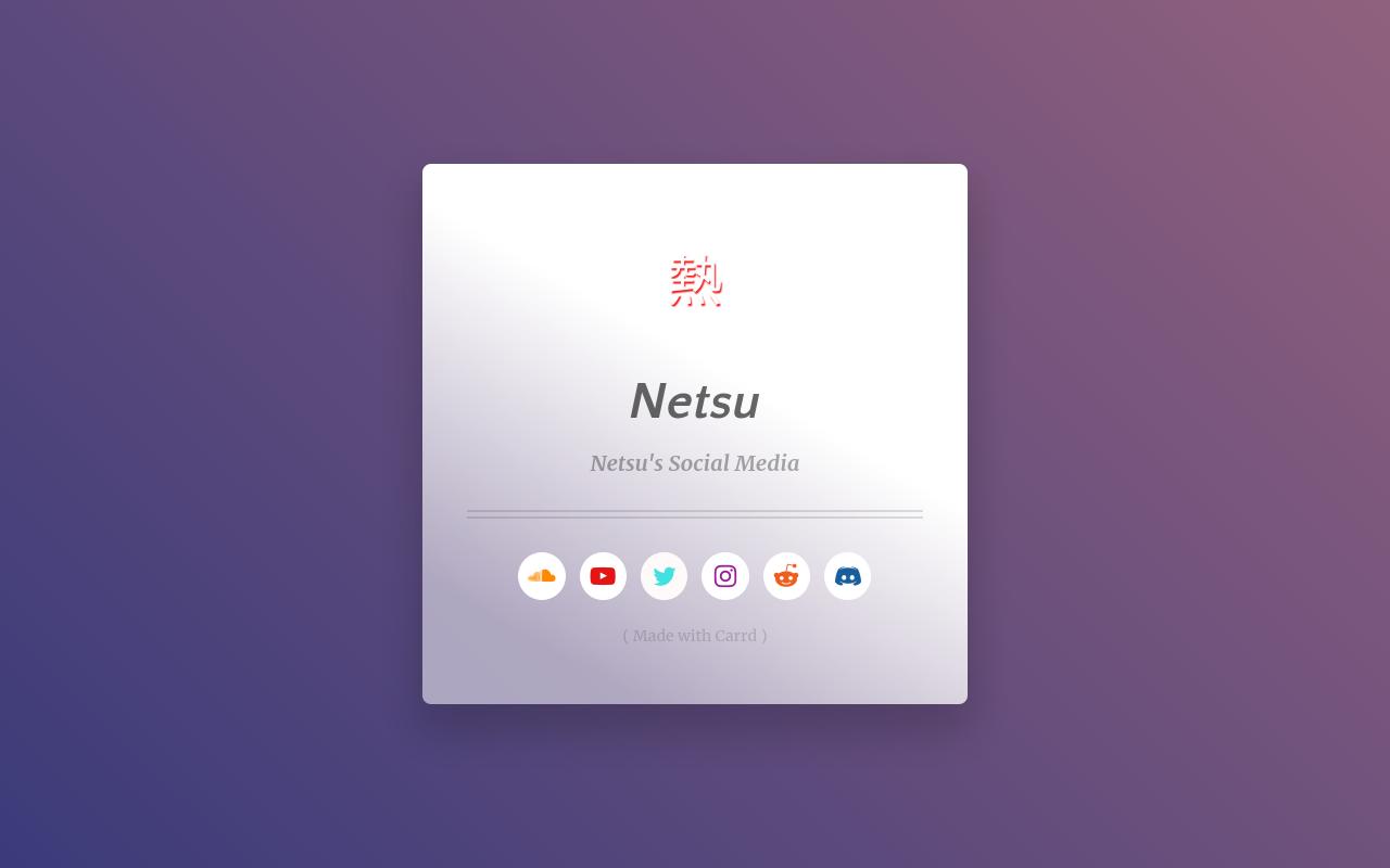 Netsu's Social Media